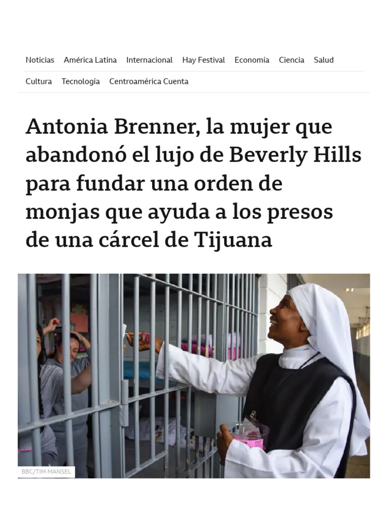 Antonia Brenner, La Mujer Que Abandonó El Lujo de Beverly Hills para ...