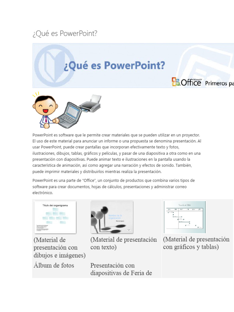 Qué Es PowerPoint | PDF | Microsoft PowerPoint | Informática
