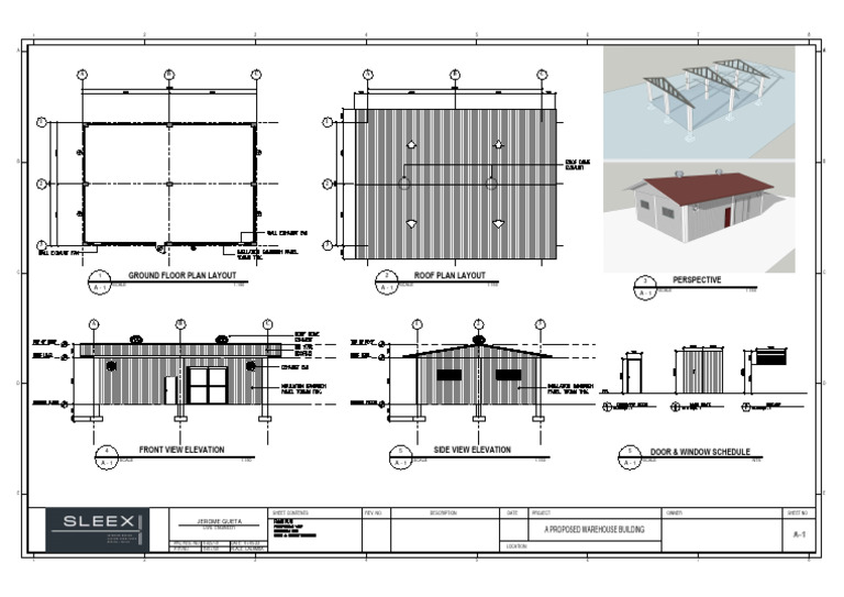 1 Storey Warehouse Storage Ar-1 | PDF | Buildings And Structures ...