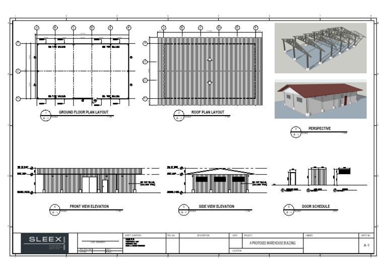 Proposed Warehouse Floor Plan | PDF | Buildings And Structures ...