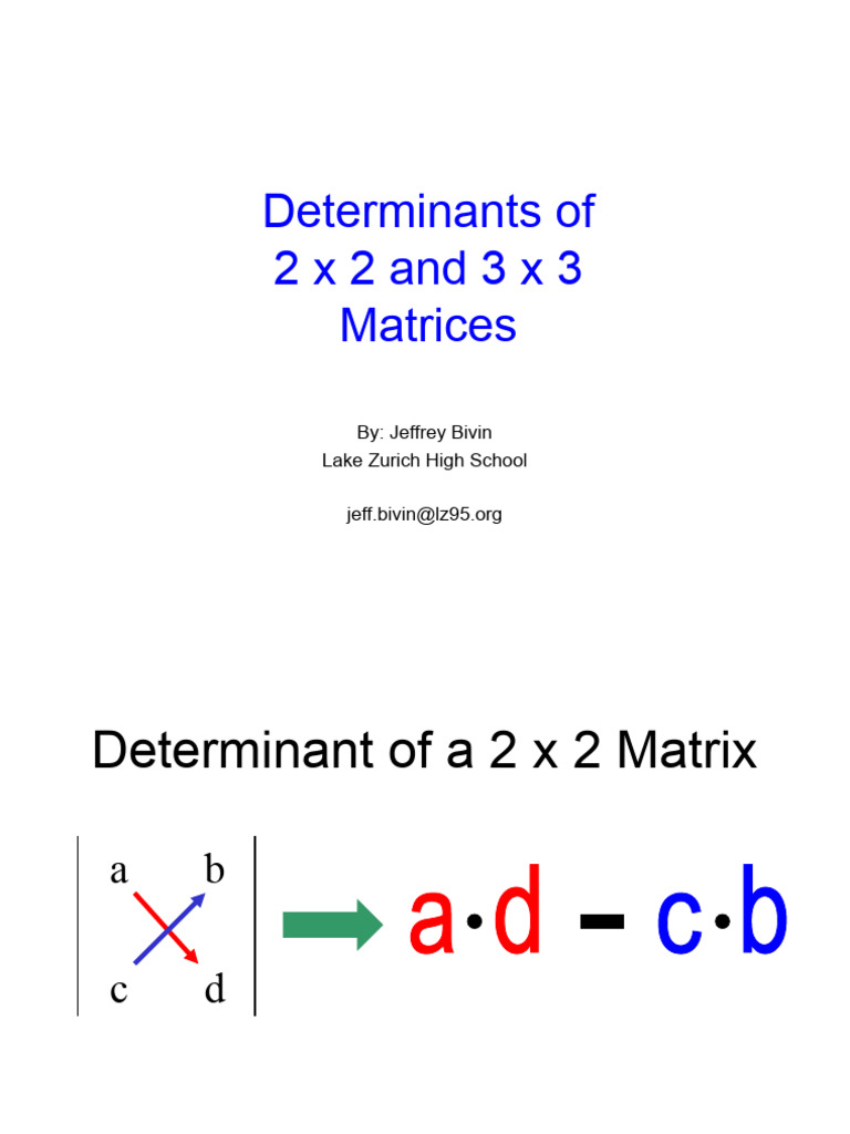 Determinant | PDF | Determinant | Area