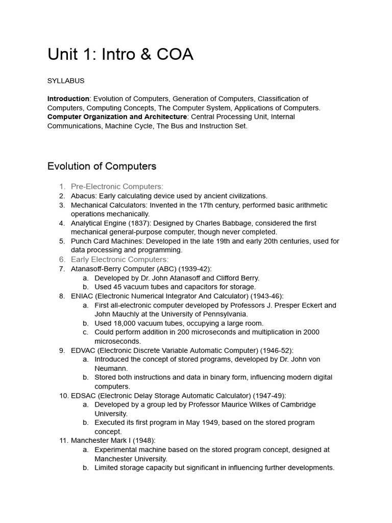 unit1-SE102 | PDF | Central Processing Unit | Computer Data Storage