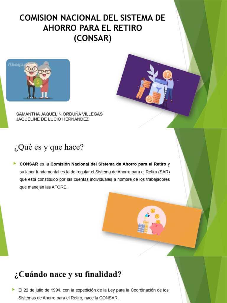 CONSAR: Regulación y Educación SAR | PDF