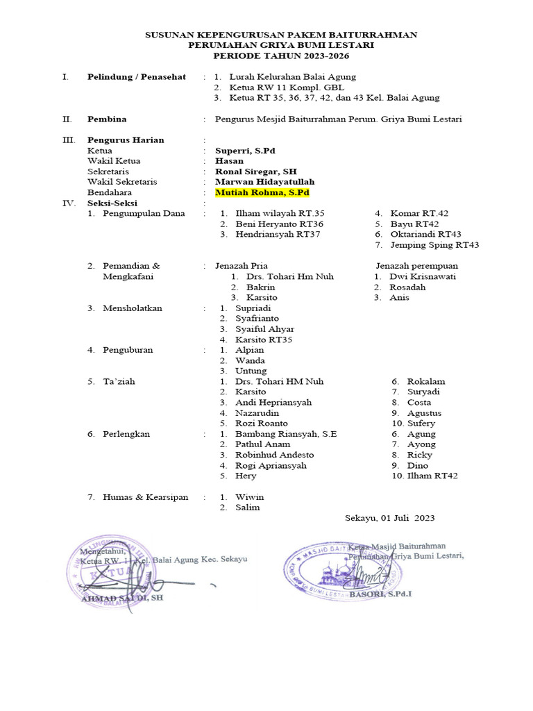 Struktur Kepengurusan Pakem 2020 | PDF Struktur Kepengurusan Pakem 2020 | PDF