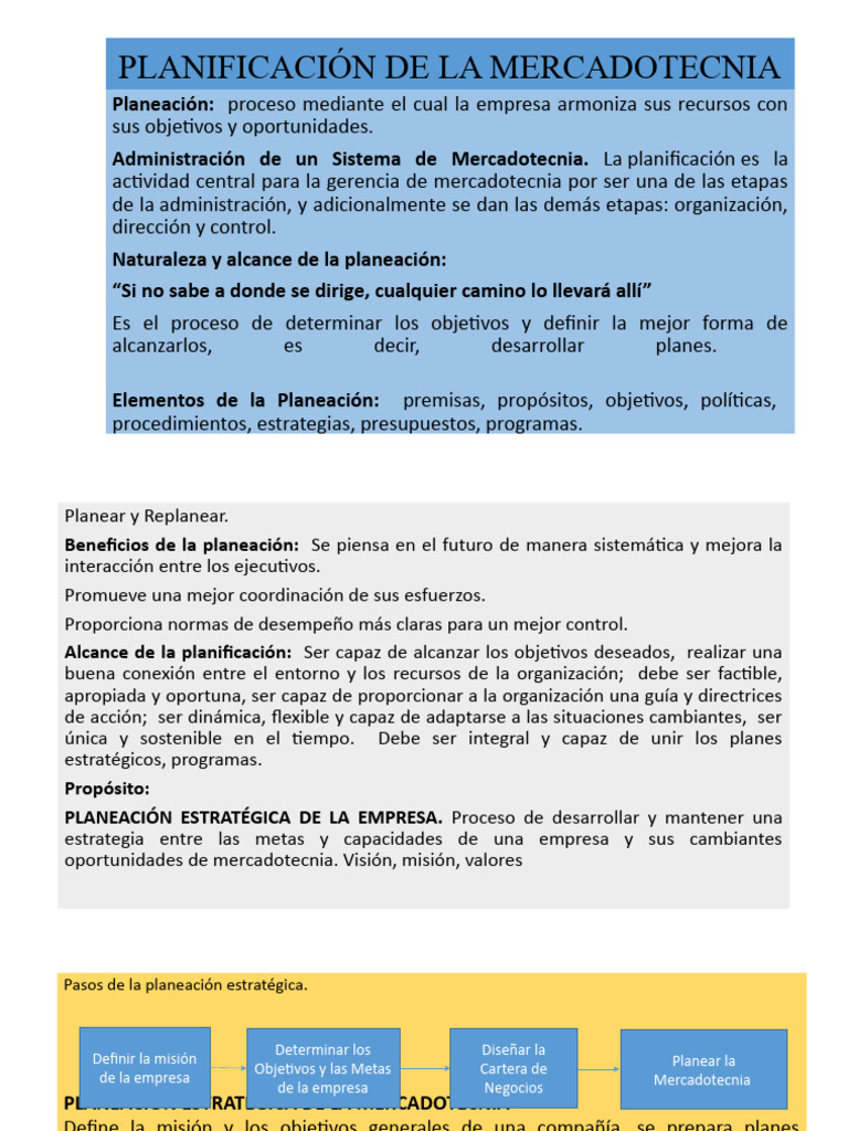 Planificación de La Administración II Unidad Merca IV | PDF | Planificación | Marketing