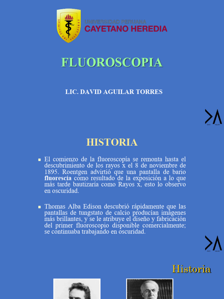 Historia y evolución de la fluoroscopia | PDF | Radiología | Radiografía