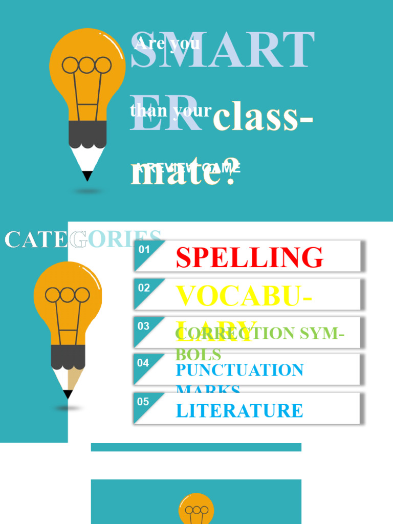 Spelling and Vocabulary Review Game | PDF | Narration