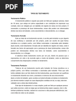 Modelo de Testamento Particular Simples | PDF | Testamento | Justiça