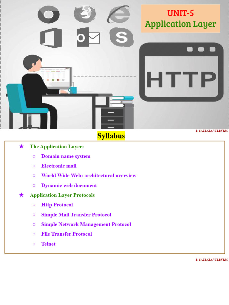 CN-UNIT-5 - Application Layer | PDF | Domain Name System | File Transfer Protocol