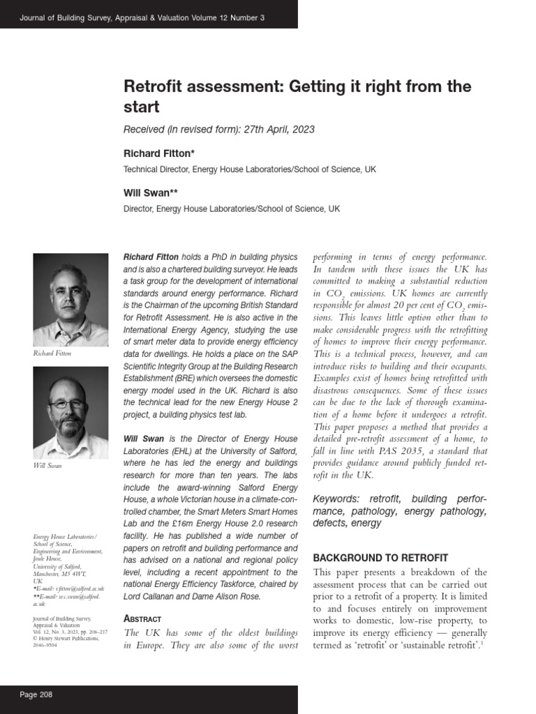 Retrofit Assessment Richard Fitton | PDF | Ventilation (Architecture ...