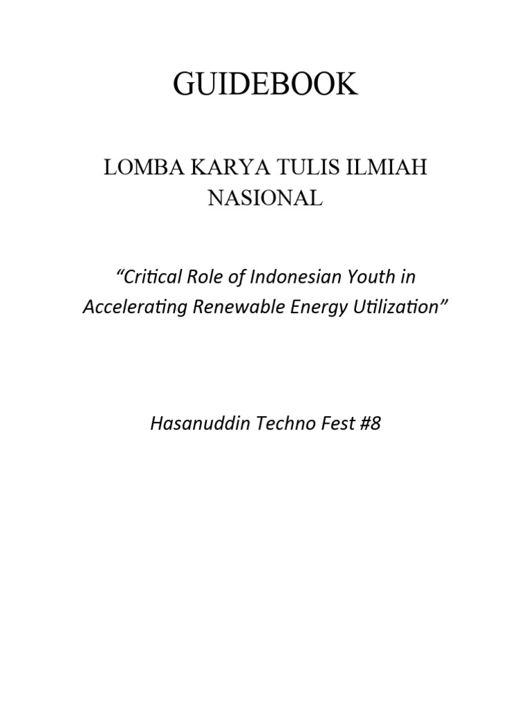 LKTIN Energi Terbarukan untuk Pemuda | PDF