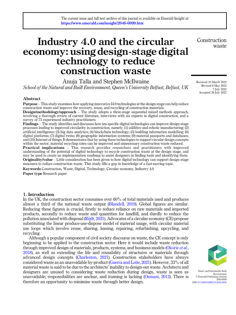 10 1108 - Sasbe 03 2022 0050 | PDF | Building Information Modeling ...