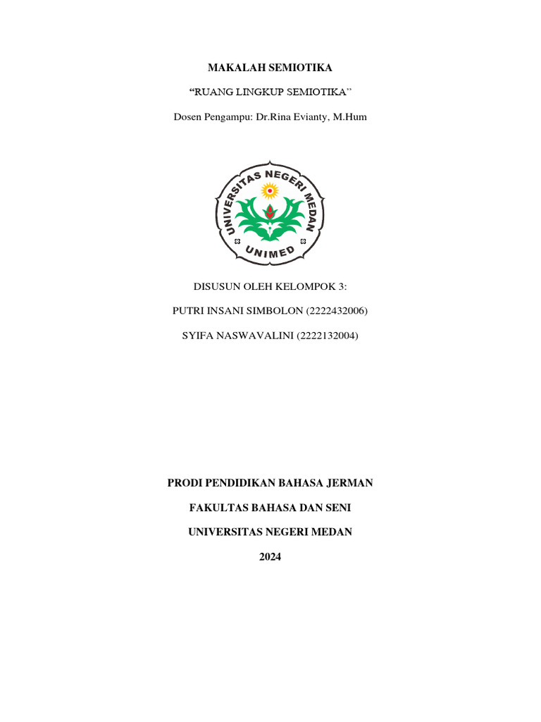 Makalah Semiotika Kelompok 3 | PDF
