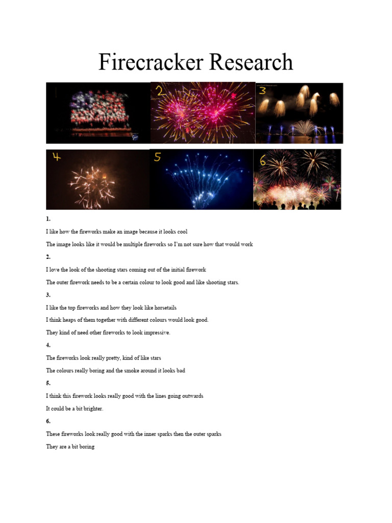 Firecracker Design | PDF
