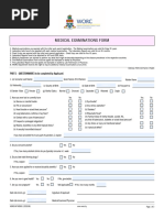 WORC Medical Examination Form 2024 Fillable Final | PDF | Physical ...