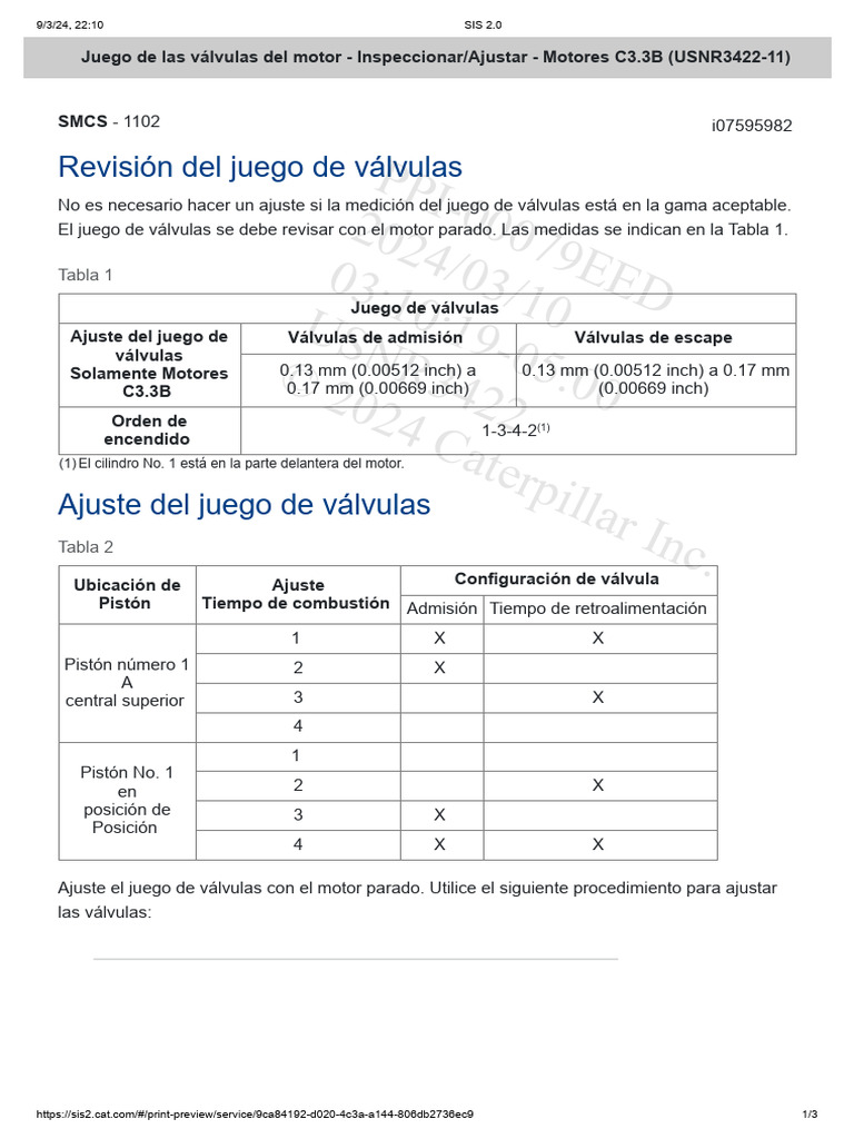 Calibracion del C3.3B | PDF | Ingeniería | Tecnología de vehículos