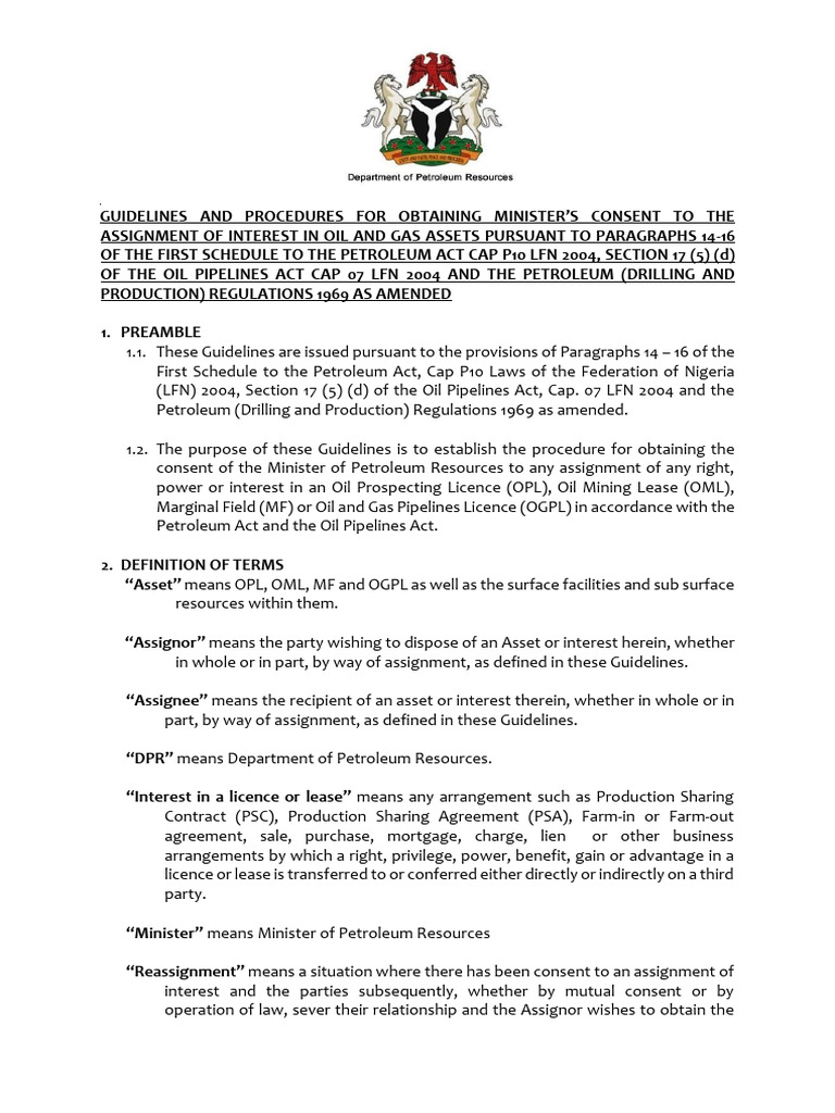 DPR Guidelines On Asset Divestment 2021 | PDF | Assignment (Law ...