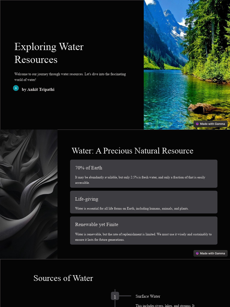Exploring Water Resources | PDF | Water | Water Resources
