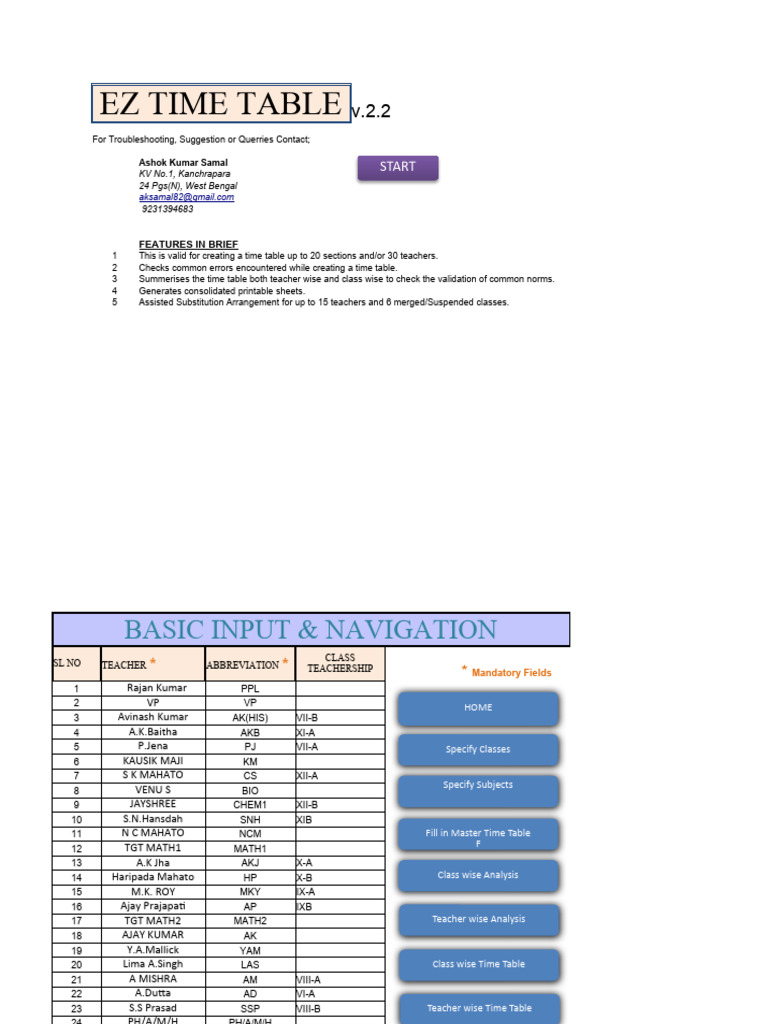 Time-Table 2024-25 | PDF | Communication | Mathematics