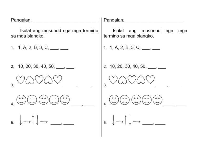 Math2 Evaluation Patterns | PDF