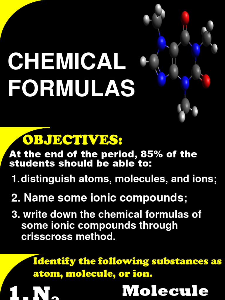 Writing Chemical Formula Week 2 | PDF | Ion | Chemical Compounds