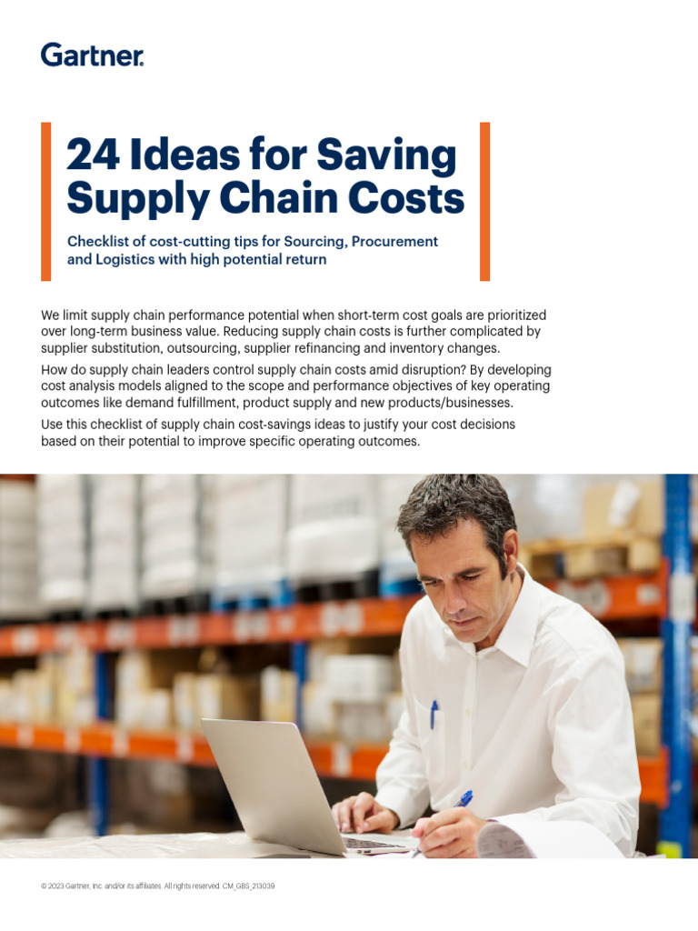 24 Ideas For Supply Chain Cost Savings | PDF | Supply Chain | Logistics