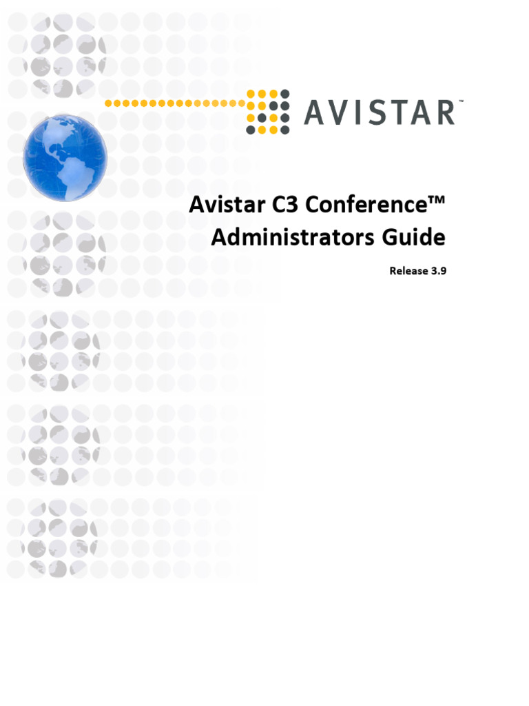 Avistar C3 Conference Admin Guide v3.9 | PDF | Session Initiation ...