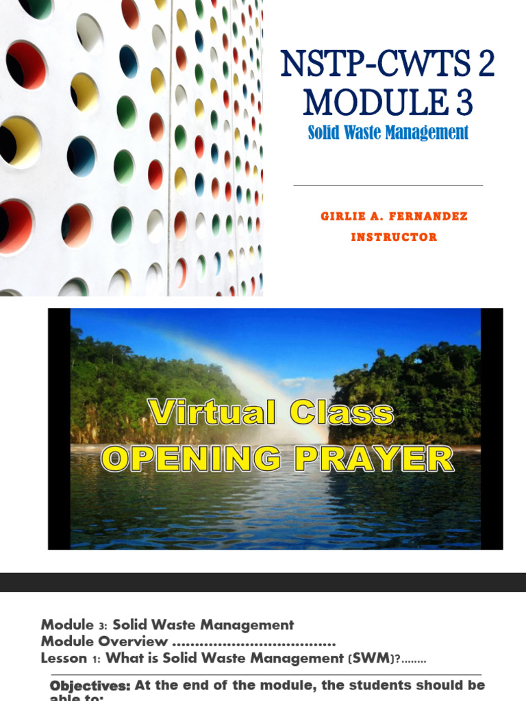 CWTS 2.module 3 | PDF | Waste Management | Municipal Solid Waste