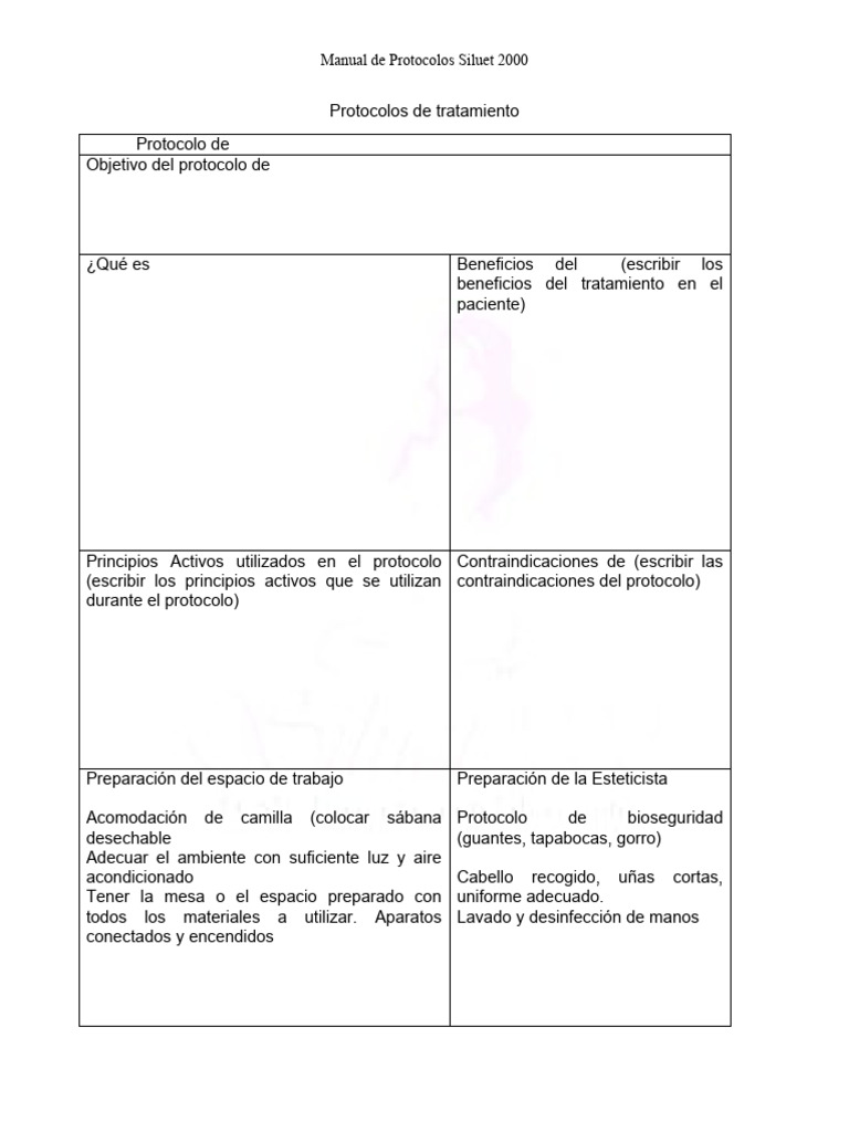 Formato Manual de Protocolos | PDF