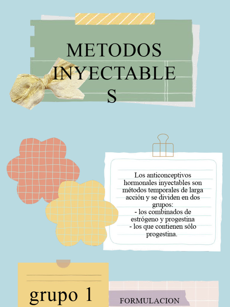 Métodos Anticonceptivos Inyectables | PDF | Control de la natalidad ...