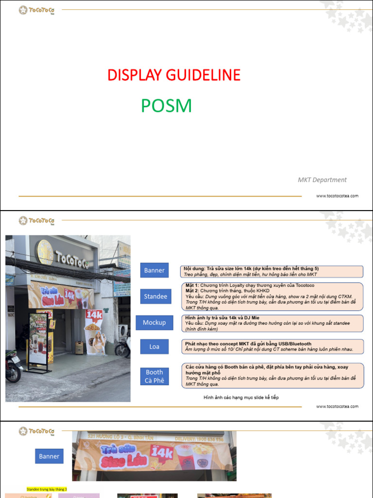 MKT - Display Guideline POSM - T3 | PDF