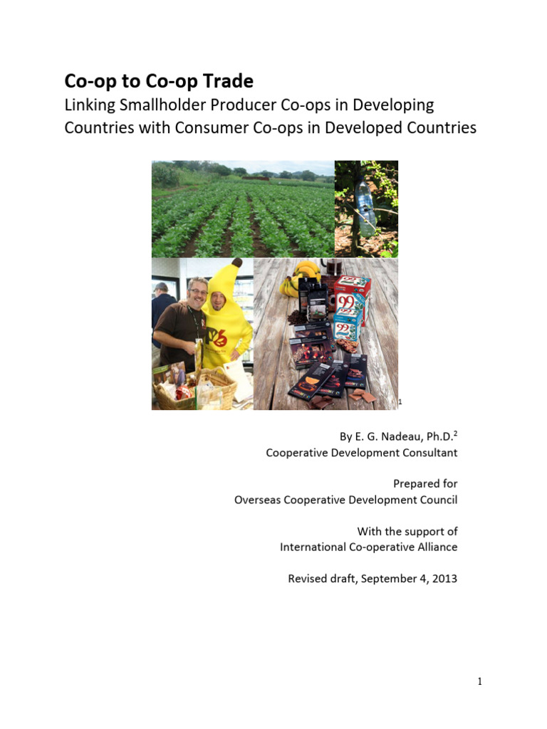 Co Op To Co Op Trade White Paper | PDF | Fair Trade | Cooperative