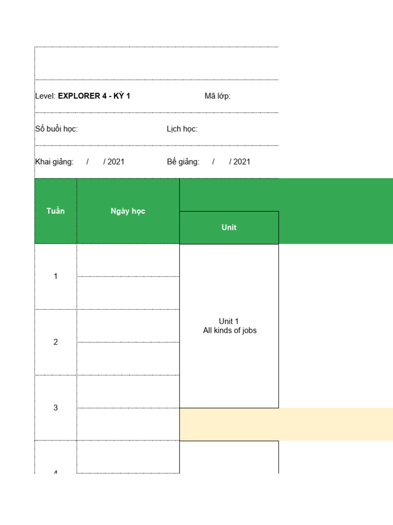 Schedule - Explorer 4 (v4) | PDF | Linguistics