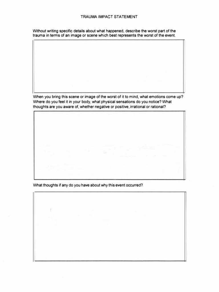 CPT Emdr Trauma Impact - State.fillable | PDF