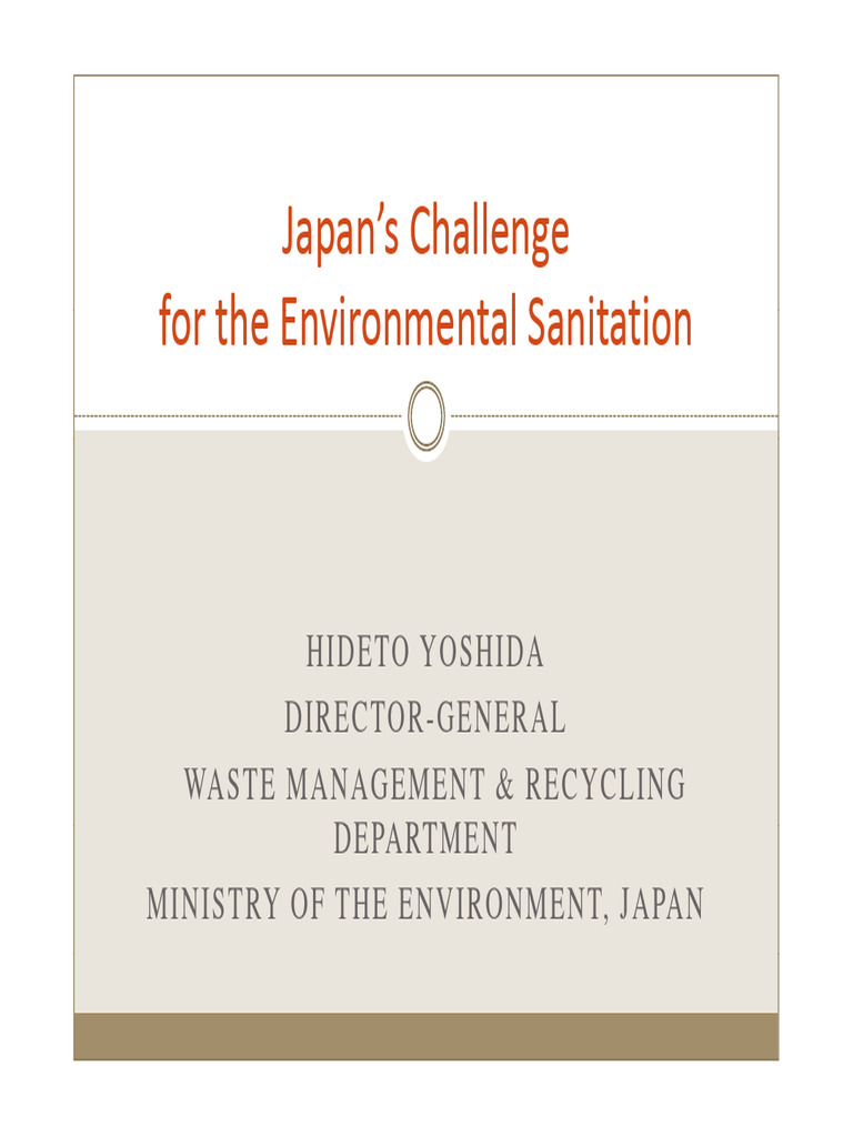 japan's challenge | PDF | Sewage Treatment | Sanitation