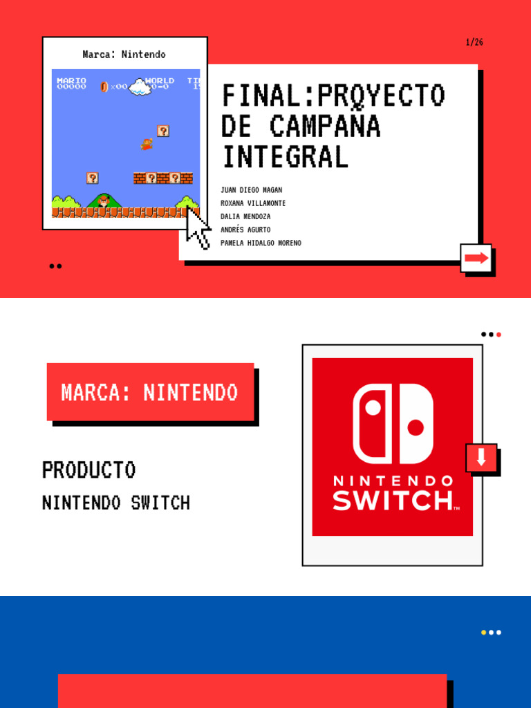 Parcial Proyecto de Campaña Nintendo Switch - Grupo#4 | PDF | Juegos de consolas | Nintendo