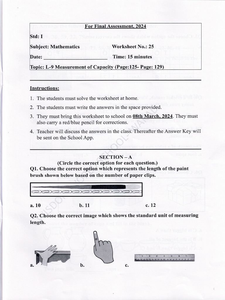 Math WorkSheet 25-26 | PDF
