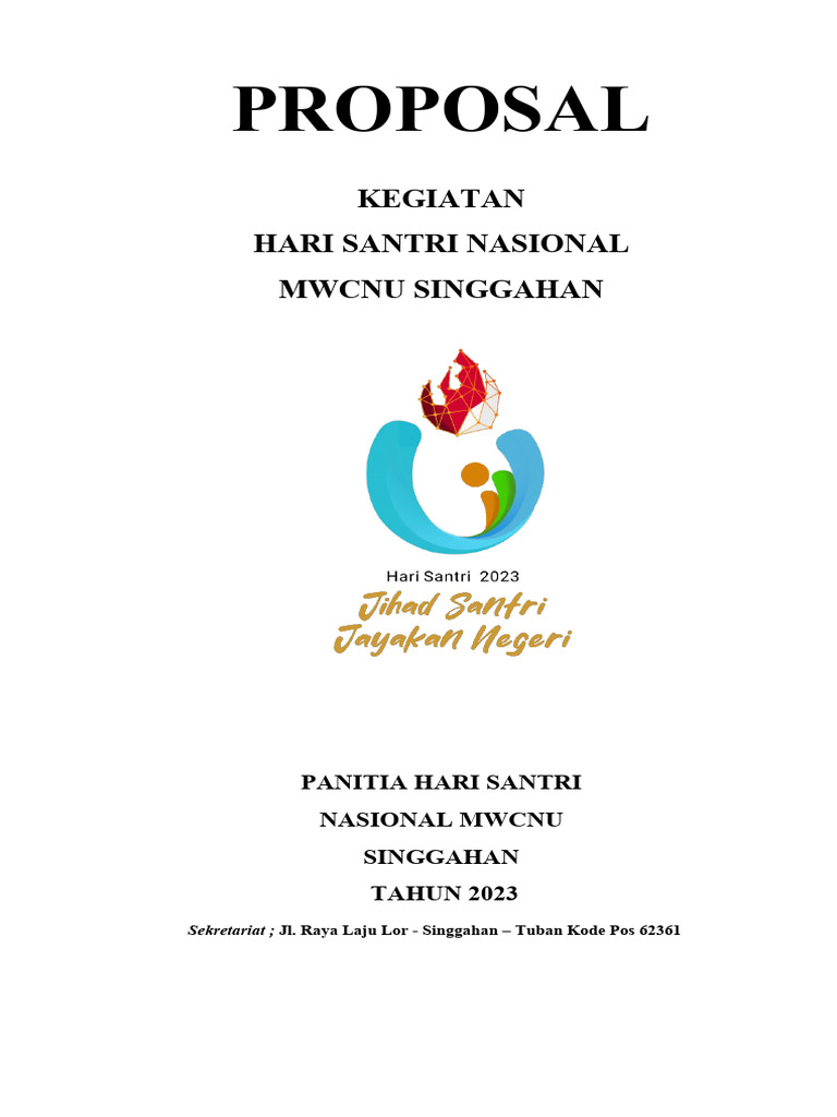 Proposal HSN Singgahan | PDF