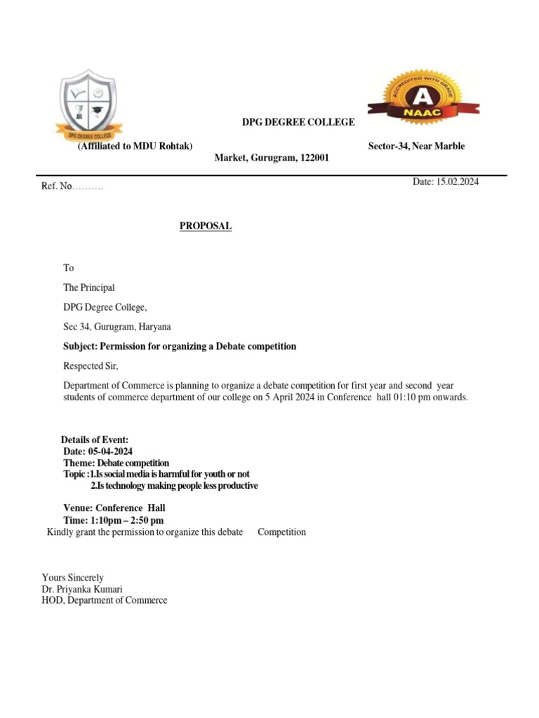 Debate Proposal | PDF