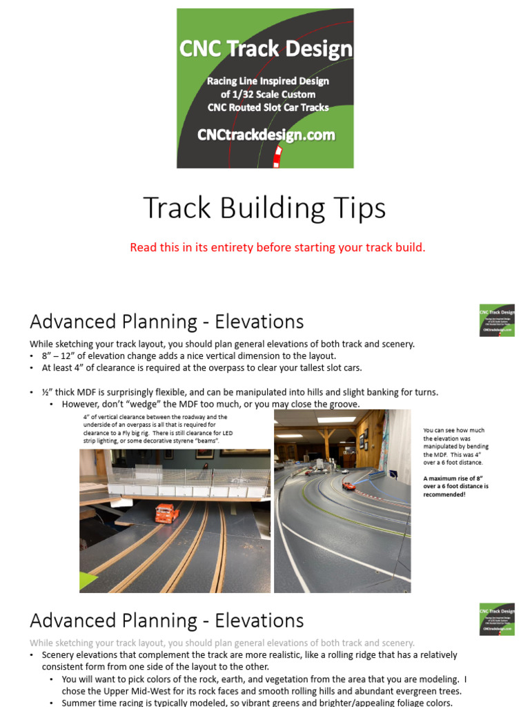 Track Building Tips 3 06 22 | PDF | Screw | Paint