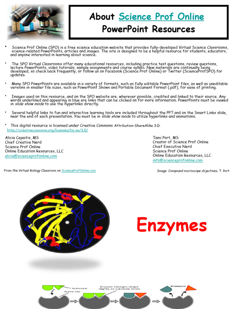 Enzymes Biology Lecture PowerPoint | PDF | Enzyme | Enzyme Inhibitor