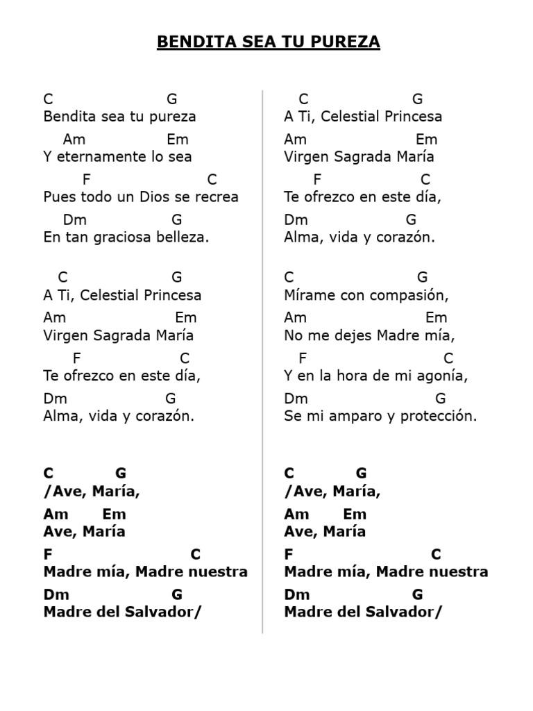 10 - Bendita Sea Tu Pureza | PDF