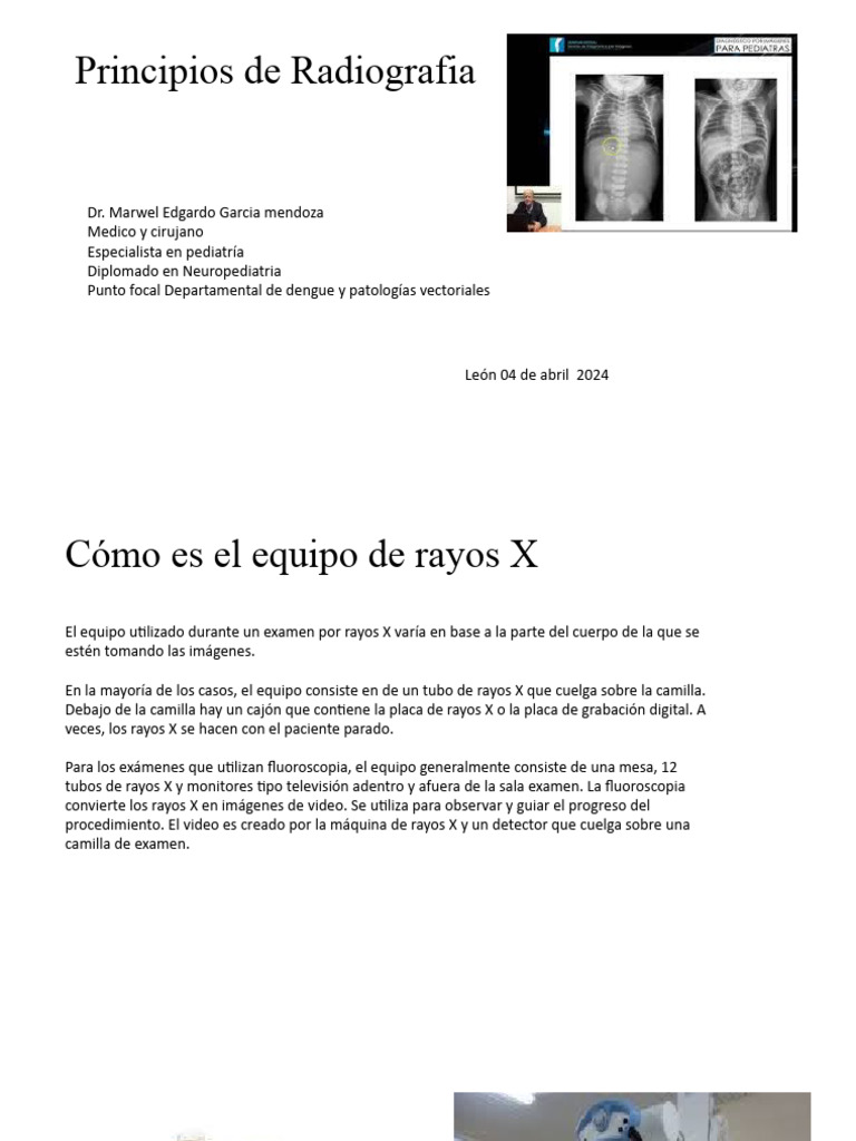 Principios de Radiografia | PDF | Radiología | Radiografía