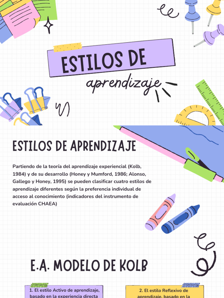 ESTILOS DE APRENDIZAJE | PDF | Aprendizaje | Inteligencia