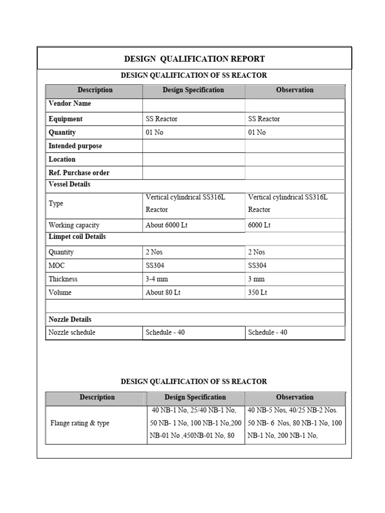 Design Qualification 10 KL | Download Free PDF | Manufactured Goods ...