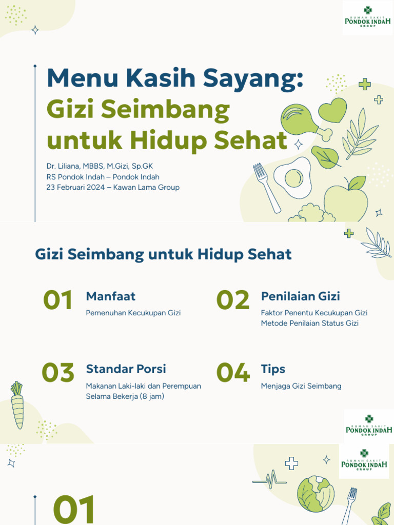 Liliana - Menu Kasih Sayang Gizi Seimbang Untuk Hidup Sehat | PDF
