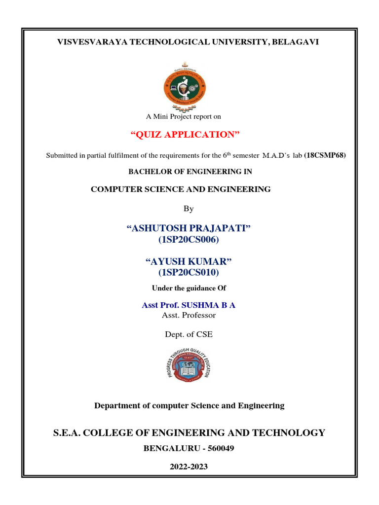 mad report1 | PDF | Android (Operating System) | Application Software