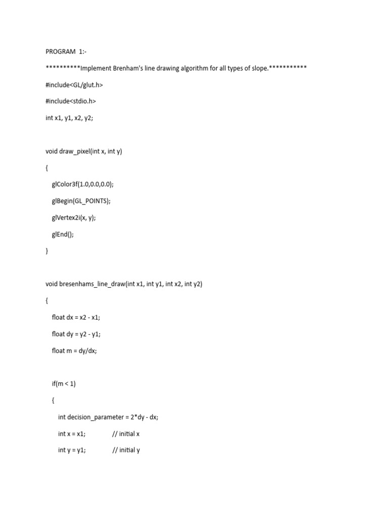 ALL CG PROGRAMS | PDF | Software Engineering | Computing