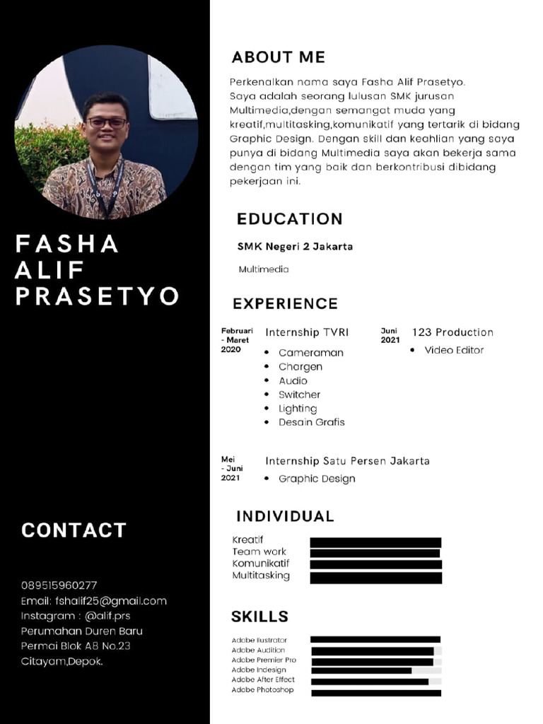 CV Fasha Alif | PDF