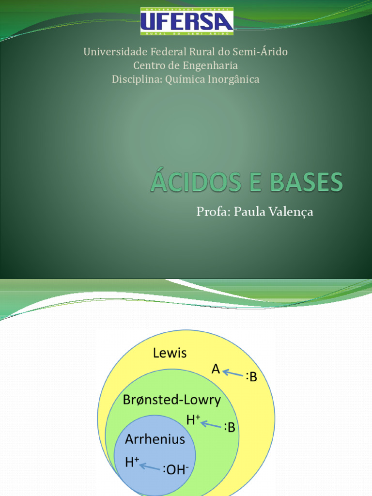 Cidos e Bases | PDF | Ácido | Ph